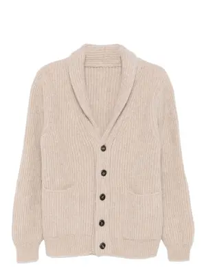 FORTELA Brushed-finish Cardigan - Neutrals