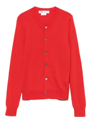 Comme Des Garçons Cashmere Cardigan - Red