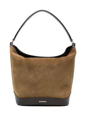 Sandro Tangoso Bucket Bag - Neutrals