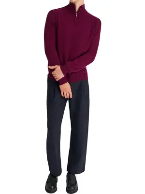 Pringle Of Scotland Zip-up Cashmere Jumper - Red