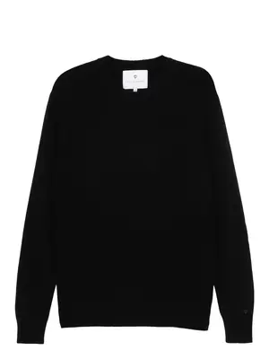 SEVEN GAUGE Wool Crew-neck Sweater - Black