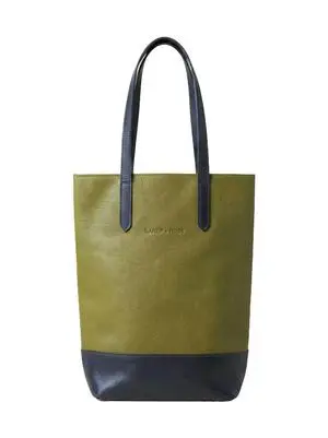 SAREP + ROSE Slender Kenya Leather Tote Bag - Olive Green