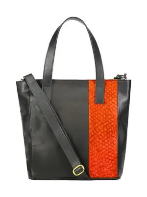 SAREP + ROSE Sarep + Rose Maral Daily Tote Bag Black And Orange