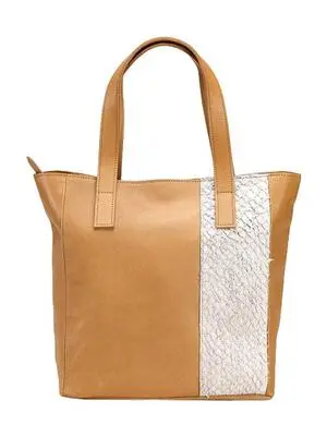 SAREP + ROSE Maral Daily Tote Bag - Camel And White