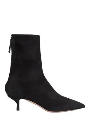 AQUAZZURA Montmartre 50mm Suede Booties Black