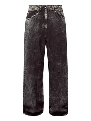 Acne Studios Faded Twill Straight-leg Trousers - Gray