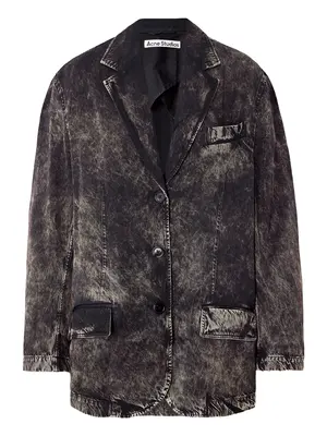 Acne Studios Distressed Twill Blazer - Black