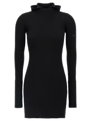 Fendi Hooded Dress - Black
