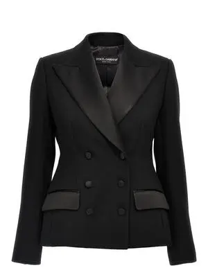 Dolce & Gabbana Dolce' Tuxedo Blazer - Black