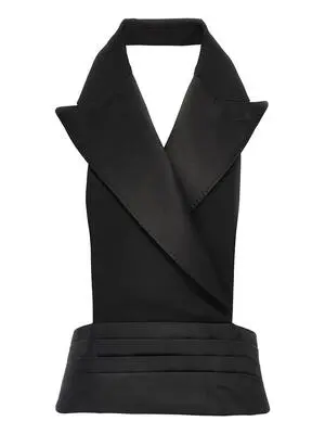 Dolce & Gabbana Double-breasted Bare Back Vest - Black