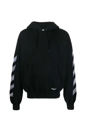 Off-White Scribble Diag Boxy Hoodie - Black