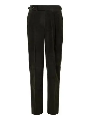 Purdey Straight-leg Cotton-corduroy Trousers - Brown
