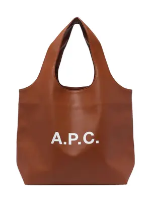A.p.c. Logo-print Tote Bag - Brown