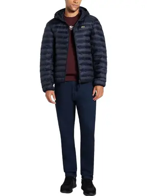 Lacoste Water-repellent Padded Jacket - Blue