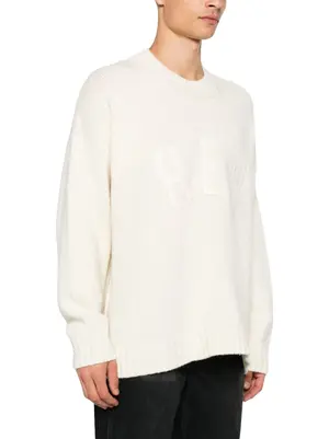 REPRESENT Logo-lettering Sweater - White