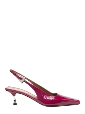 Paris Texas 60mm Patent Slingback Pumps - Purple