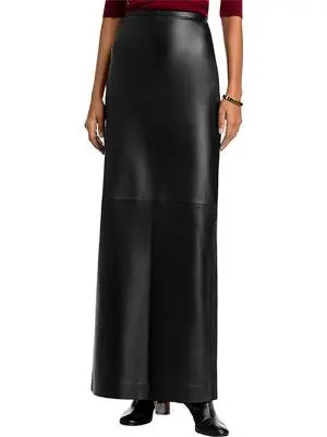 Co Leather Maxi Skirt - Black