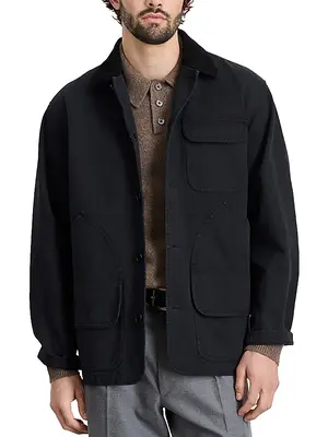 ALEX MILL Frontier Canvas Jacket Washed Black