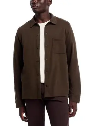 Vince Long Sleeve Button Front Shirt - Night Moss