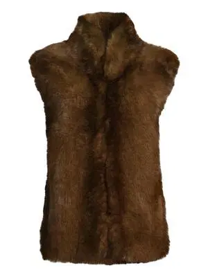Apparis Laila Faux-fur Sleeveless Vest - Mink