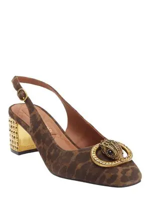 Kurt Geiger Chelsea Slingback Pumps - Brown