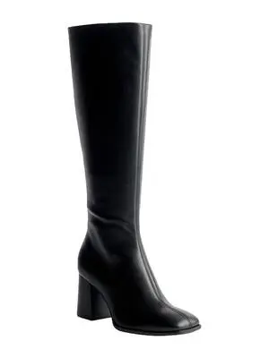 REFORMATION Nylah Knee High Boots - Black