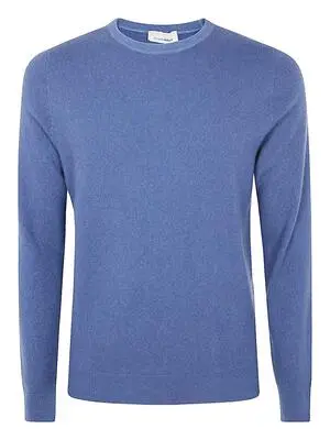 ARNALDO ADIANSI Cashmere Felted Crewneck - Blue