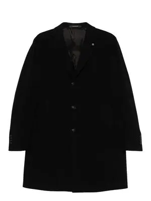 Tagliatore Felt Coat Black