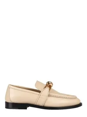 Bottega Veneta Astaire Leather Loafers Beige