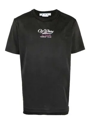 Off-White Wave Off Raw Slim T-shirt - Black