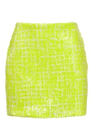 FRANCESCA MIRANDA Nora Sequined Mini Skirt - Green
