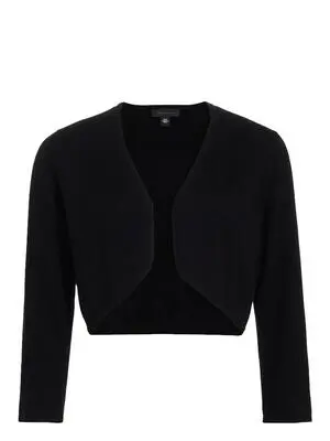 SAKS FIFTH AVENUE Collection Cashmere Cropped Open Bolero Cardigan
