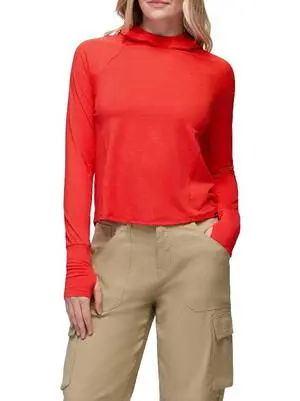 Prana Sol Searcher Upf 50 Sun Hoodie - Pikes Red