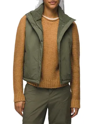 Prana PrAna Encinitas Quilted Vest Rye Green