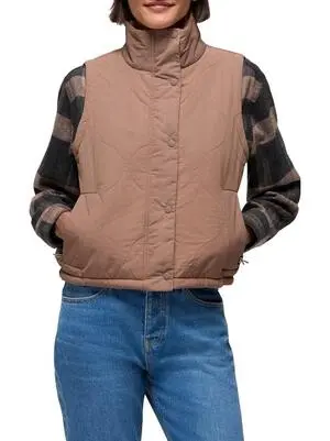 Prana PrAna Encinitas Quilted Vest Shroom
