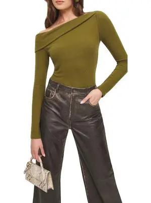 REFORMATION Reformation Elio Knit Top Pear