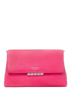 Kate Spade New York Grace Embellished Lock Leather Crossbody Bag - Rosehip