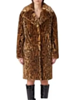 STAND STUDIO STAND STUDIO Fur Coat Brown