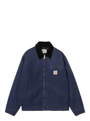 Carhartt Wip Og Detroit Aged Canvas Jacket - Air Force Blue/black