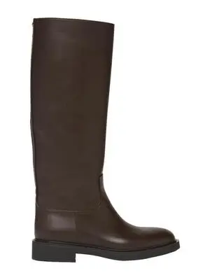 GIANVITO ROSSI Tall Leather Riding Boots - Brown