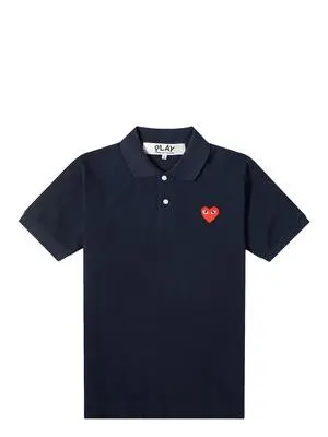 Play Comme Des Garcon Polo Shirt 'navy - Blue
