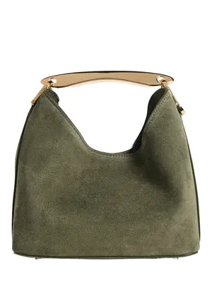 ELLEME Elleme Boomerang Small Suede Bag Khaki Suede