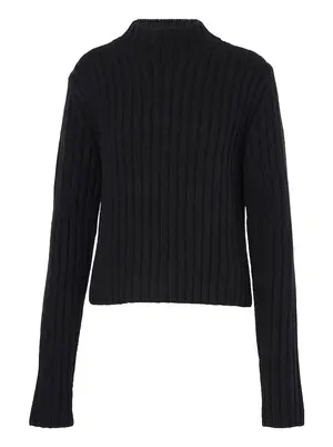 TOTEME Petite Chunky Wool And Cashmere Sweater - Black