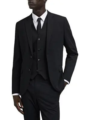 Mango Slim-fit Sport Coat - Black