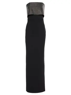 Solace London Brandi Embellished Gown - Black