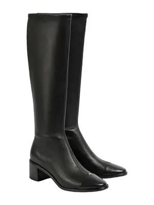 Tory Burch Leather Knee-high Boots - Black