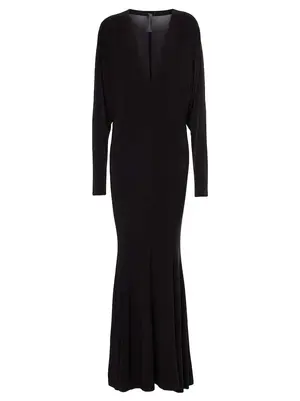 Norma Kamali Jersey Gown - Black
