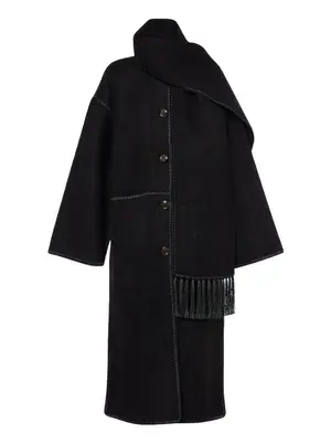 TOTEME Wool-blend Scarf Coat - Black