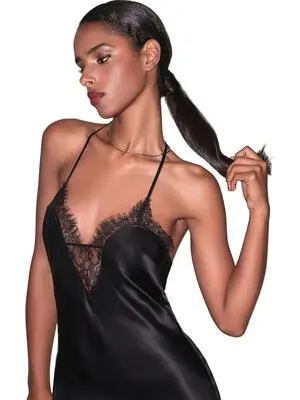 FLEUR DU MAL Buckle T-strap Dress - Black