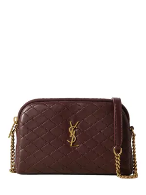 Saint Laurent Gaby Medium Quilted Shoulder Bag Red